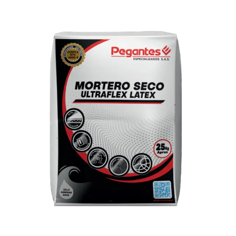 MORTERO SECO ULTRAFLEX LÁTEX – C2S2 - Pegantes Especializados SAS
